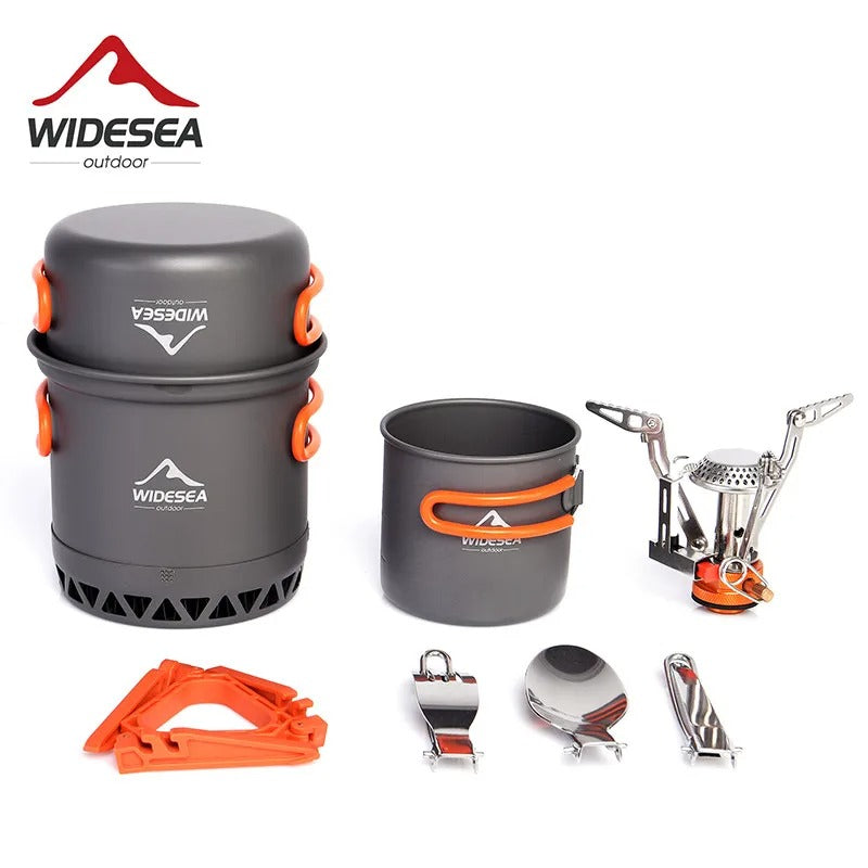 Widesea Camping Ultra-light Cookware Pots Set – Naturehike Pakistan